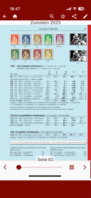Zumstein Schweiz-Liechtenstein Katalog 2023